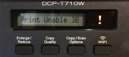 브라더 프린터 오류 3B 해결 방법 (Print Unable 3B)