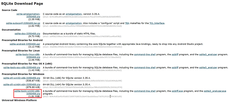 [sqlite3] 윈도우 10에 sqlite3 설치 및 환경변수 path 설정하기 by bskyvision.com