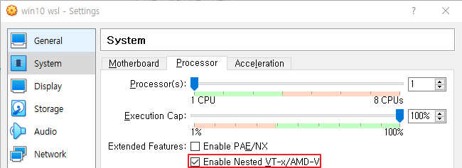 [VirtualBox] Enable Nested VT-x/AMD-V