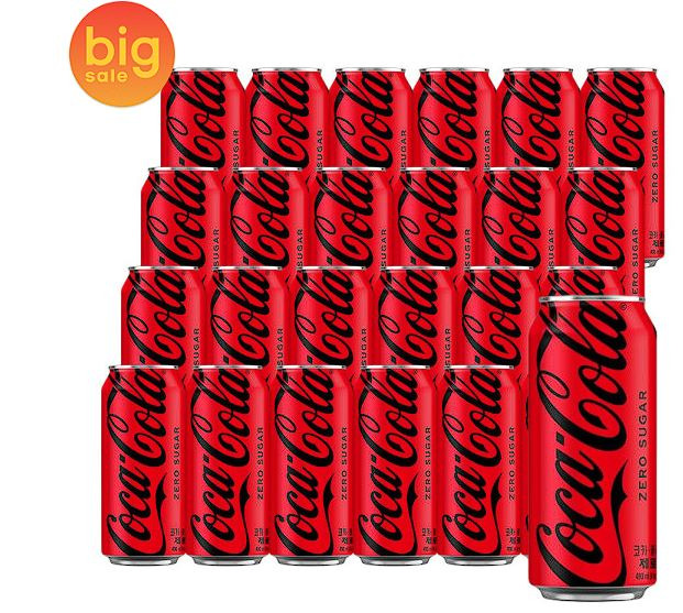 코카콜라 제로 490ml 24캔 할인