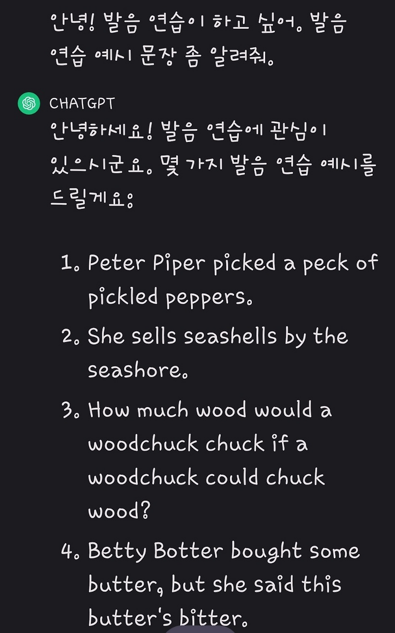 [소소한 꿀팁] 영어 스피킹 독학 (feat. chatGPT)