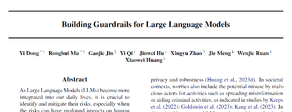 [논문 리뷰] Building Guardrails for Large Language Models