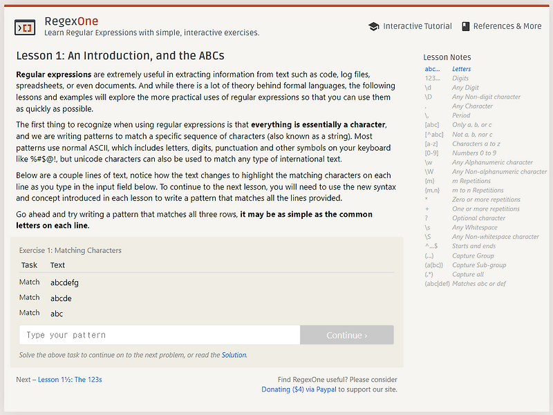[Linux] 정규표현식 (regular expression; regex) 연습하기 (feat. regexone.com) — The Orbit of Midnight Oil