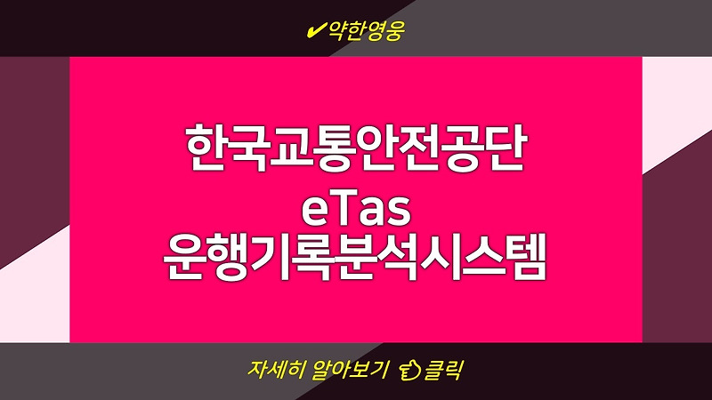 한국교통안전공단 eTas 운행기록분석시스템 사용 방법 및 특징 | 웹사이트 이용 안내 | 효과적인 안전 관리