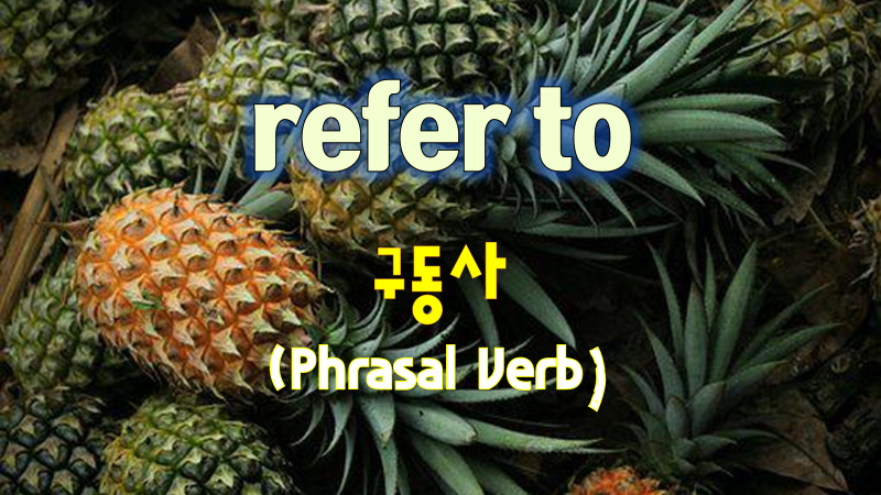 영어구동사 refer to 배우기 [의미와 예제]