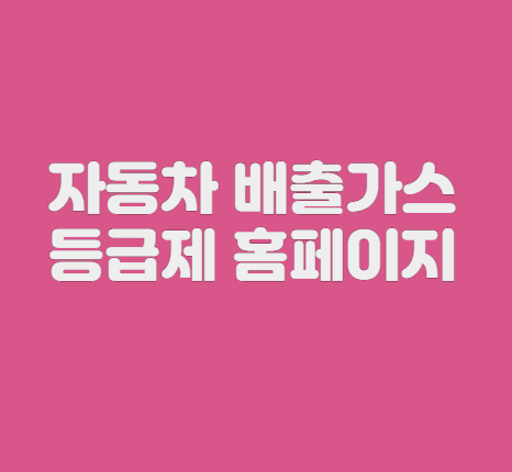 자동차 배출가스 등급제 홈페이지 (www.mecar.or.kr/)