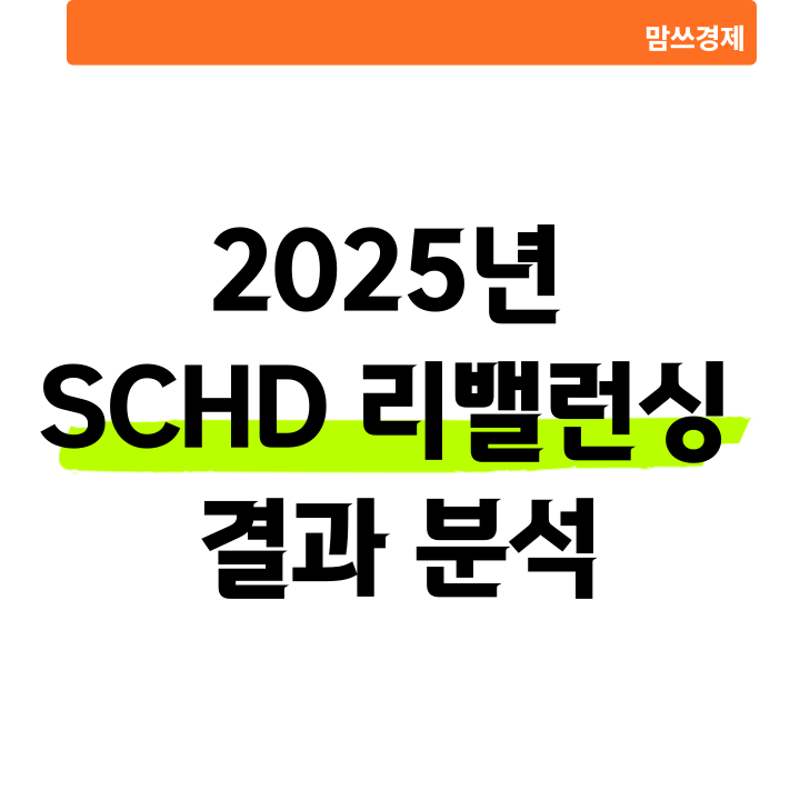 2025년 SCHD 리밸런싱 결과 분석: 어떤 종목이 바뀌었을까?