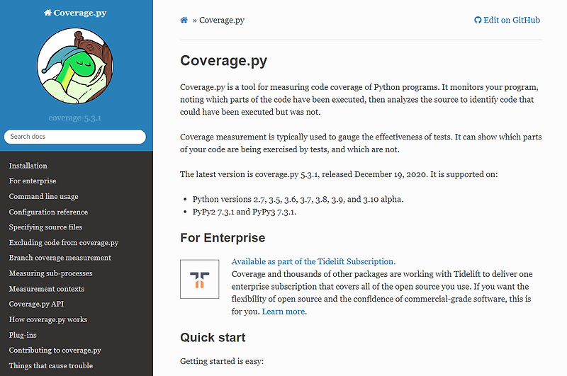 python coverage with unittest 적용하기 feat. travis :: 고마워서 만든 블로그 by 맛소금