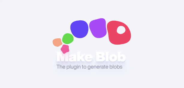 피그마(Figma) 블롭(아메바 형상, blob) 생성 무료 플러그인(Plugin) ‘메이크블롭(Make blob)’