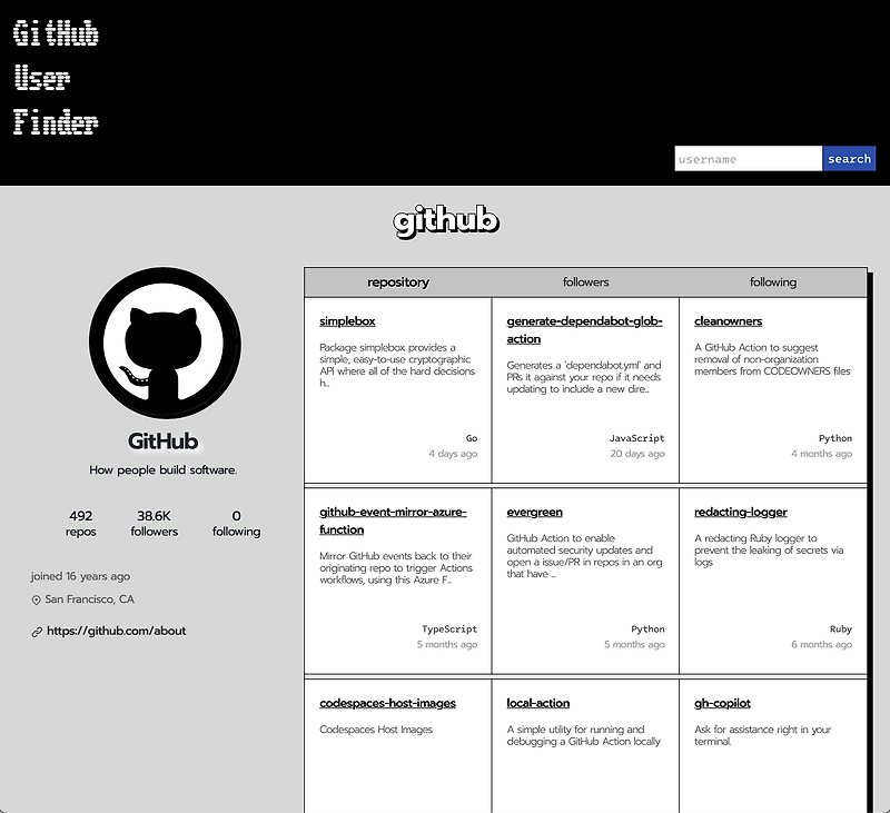 [ API ] GitHub API 프로젝트 epilogue 내 프로젝트 이름은 하나인데 모양은 여러 개