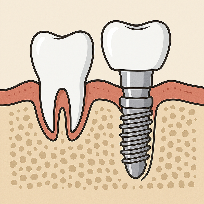 연령별 임플란트 보험 적용 조건 비교