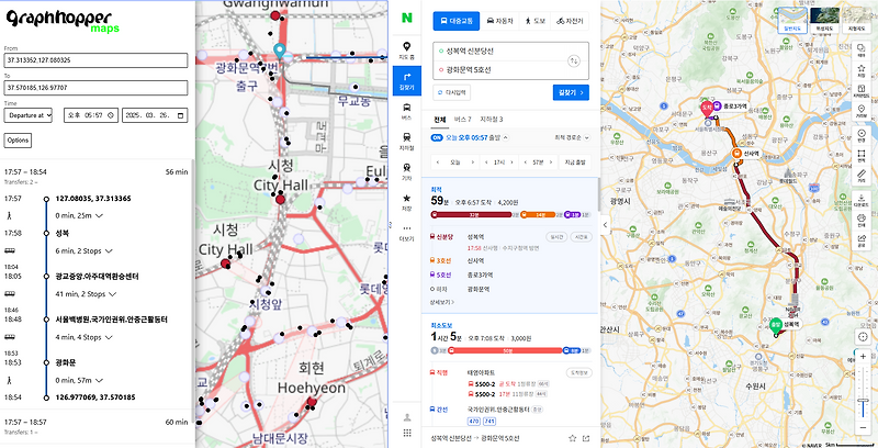 대중교통 길찾기를 해보자! (GraphHopper) — Dev :)