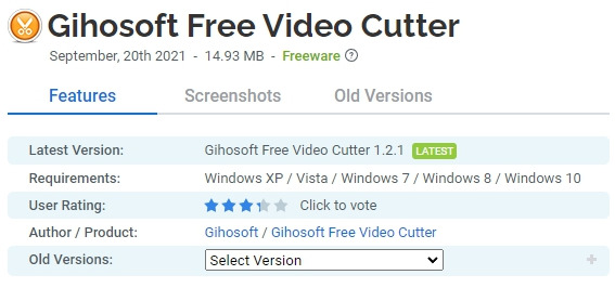 Gihosoft Free Video Cutter 무료 다운로드