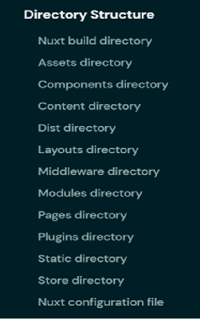 [NuxtJS] Directory Structure