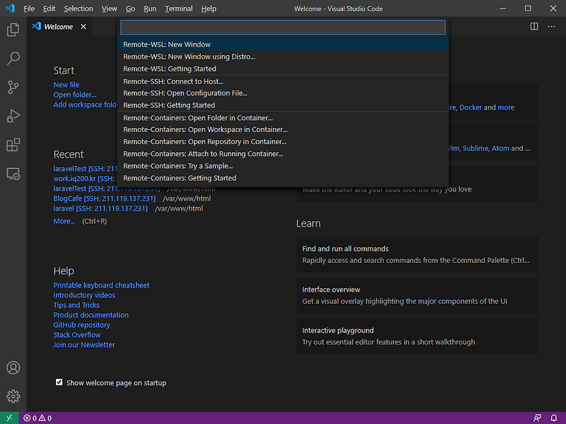 VS CODE Remote 계정 여러개 할때 로그인 방법