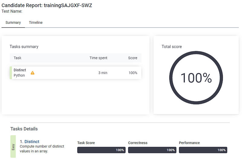 [ Codility ] Distinct - python