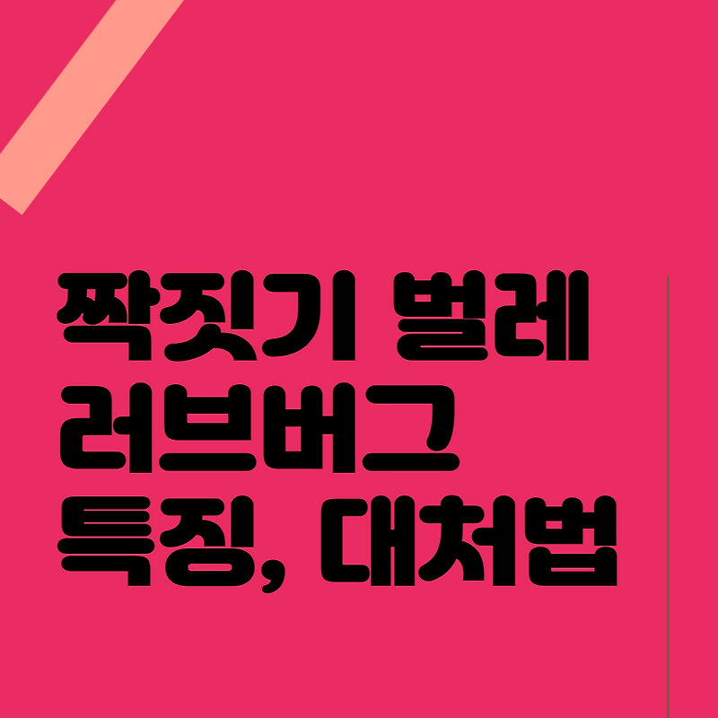 짝짓기 벌레 러브 버그 사랑 벌레 출몰 퇴치법