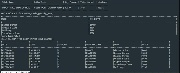 [Kafka]KsqlDB 실습해보기 - push & pull query :: 까치의 일상노트