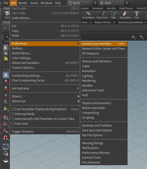 [Houdini Study] TWA OTH_01강 : 인터페이스에 관하여