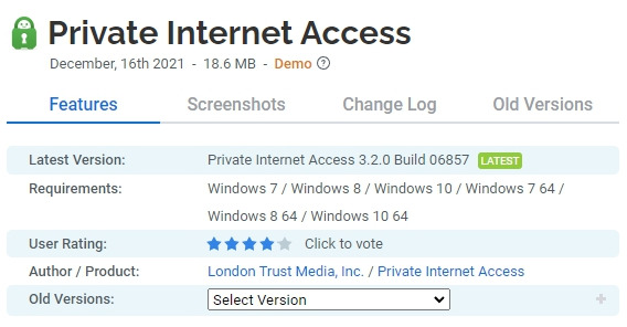 Private Internet Access 무료 다운로드