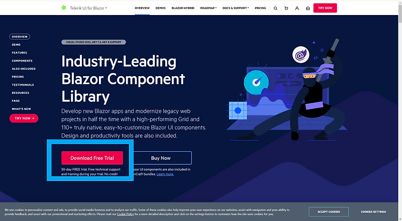 Blazor Web App 에서 Telerik Ui 사용법