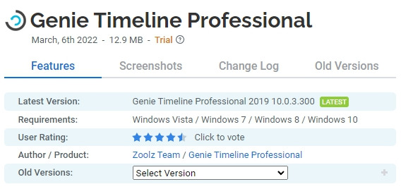 Genie Timeline Professional 무료 다운로드