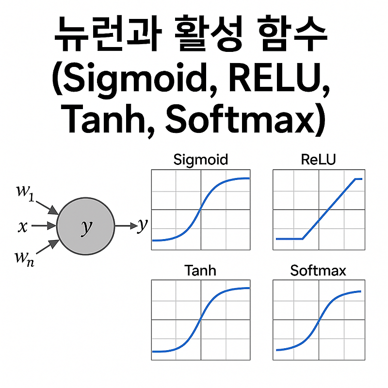 뉴런과 활성 함수(Sigmoid, ReLU, Tanh, Softmax) :: learningflix