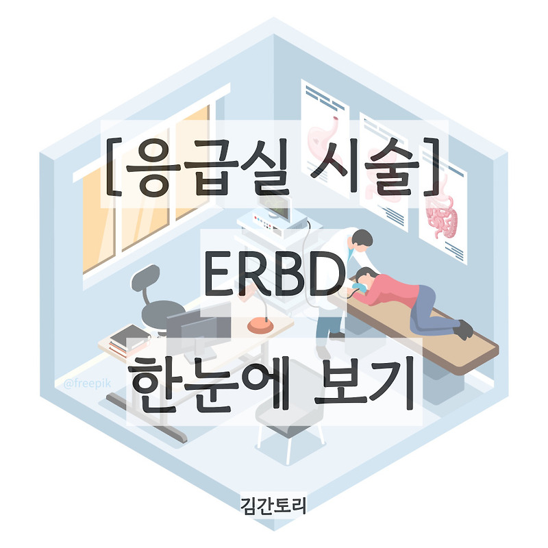 [응급실 시술] ERBD(endoscopic retrograde biliary drainage) 내시경적역행담도배액술 한눈에 보기
