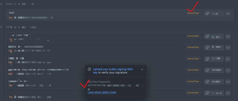 github ssh 방식, GPG key와 ssh key unverified 문제, .git config에 대한 이해