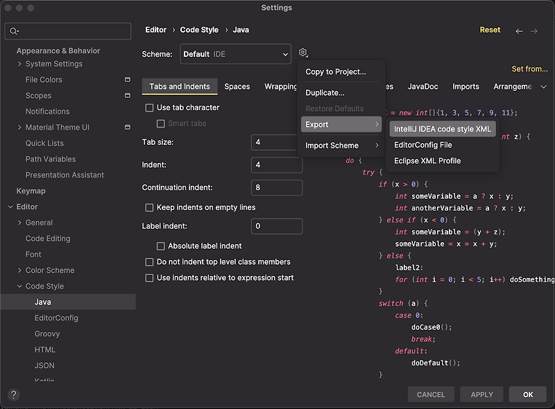 [IntelliJ] Java 프로젝트 코딩 컨벤션 적용하기 — 김꿍디의 개발 블로그