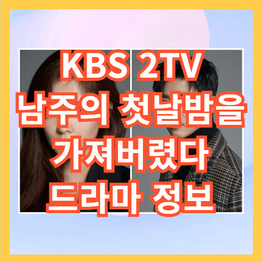 KBS 2TV 남주의 첫날밤을 가져버렸다 서현X옥택연 드라마 기본정보, 줄거리, 출연진, 시청포인트