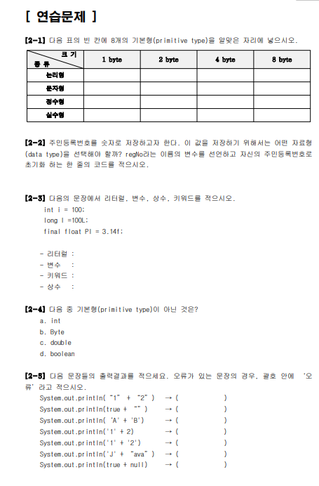 Lv 1 연습 문제 풀기