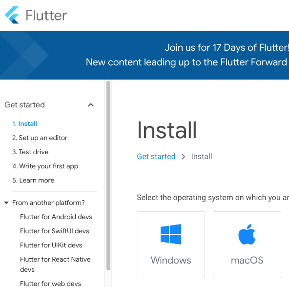 TIKITAKA :: Flutter 설치