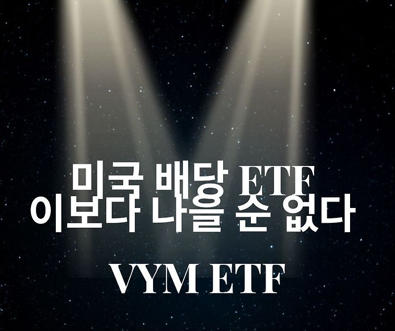 미국 배당 ETF 이보다 나을 순 없다(VYM ETF)
