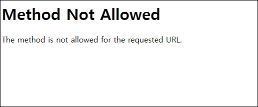 [Python Flask/Error] The method is not allowed for the requested URL 해결방법