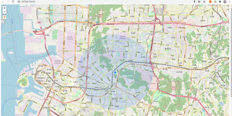 [Django Map] folium plugins 패키지 옵션 사용하기
