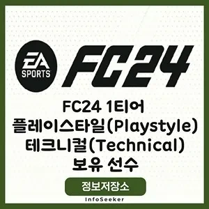 FC24 1티어 플레이스타일(Playstyle) 테크니컬(Technical) 보유 선수