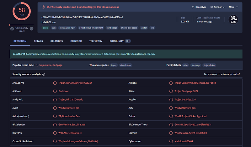 기초 정적 분석 - Lab01-02.exe