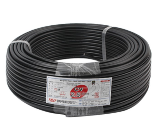 SV전선 CV전선 차이점 2.5SQ 4.0SQ 용도와 전선굵기