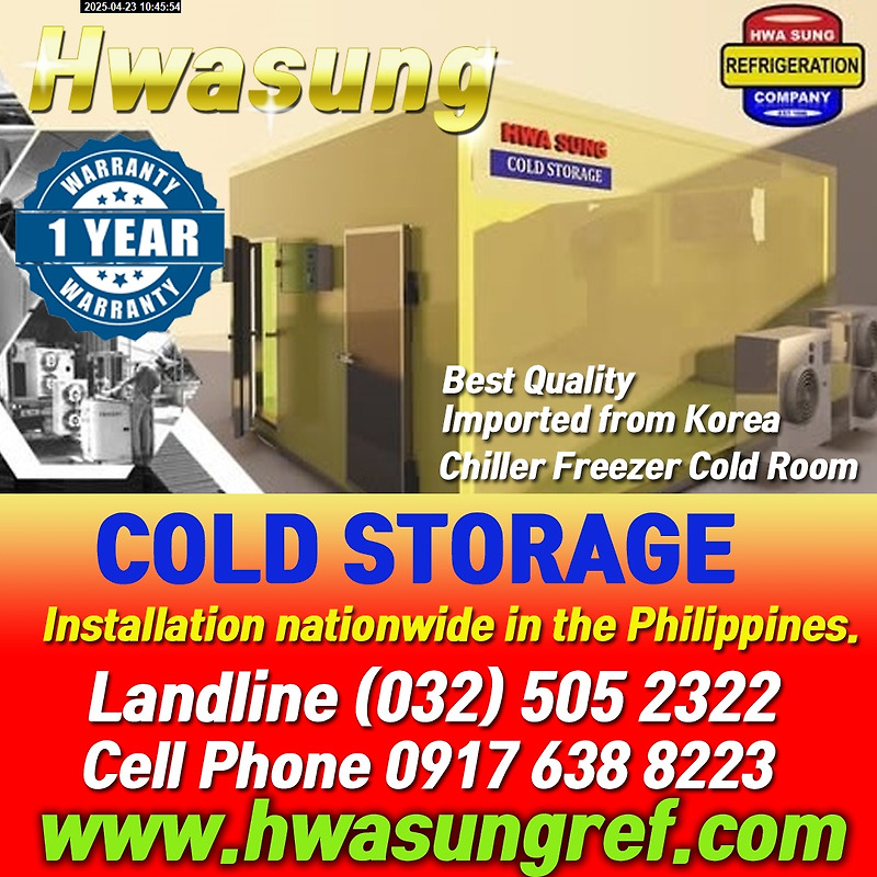 Bohol Cold Storage Panels Hwasung ⧯ hwasungref.com⧯