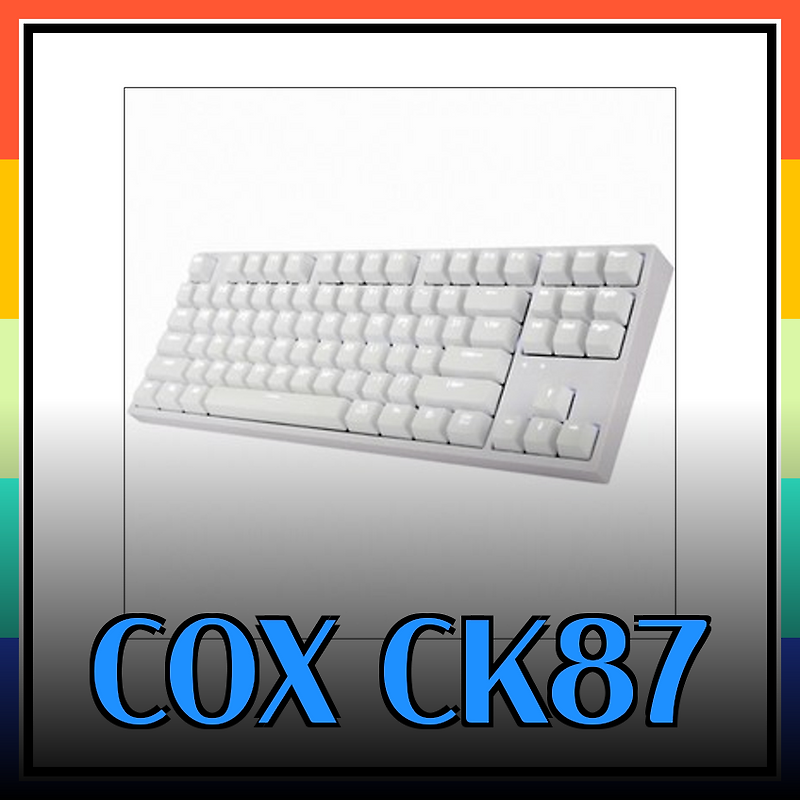 화이트 키보드 추천: COX CK87 황축 vs 앱코 K640T SLIM 적축, 당신에게 맞는 키보드는?