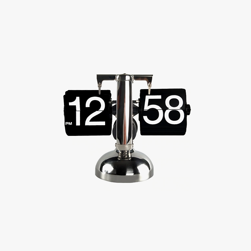 Retro Flip Over Desk Clock