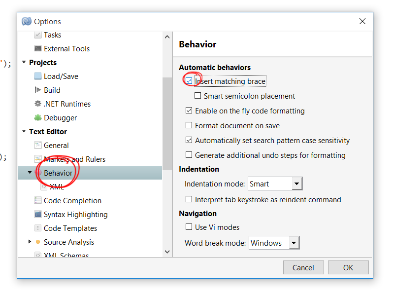 유니티 Monodevelop 옵션 설정