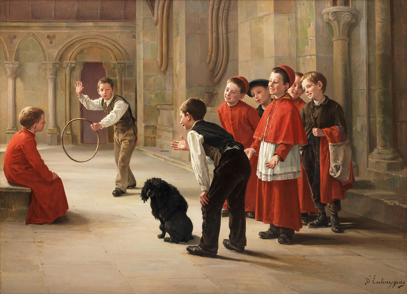 샤를 베르트랑 당트레그(Charles Bertrand dEntraygues), 프랑스, 화가, 1850-1929