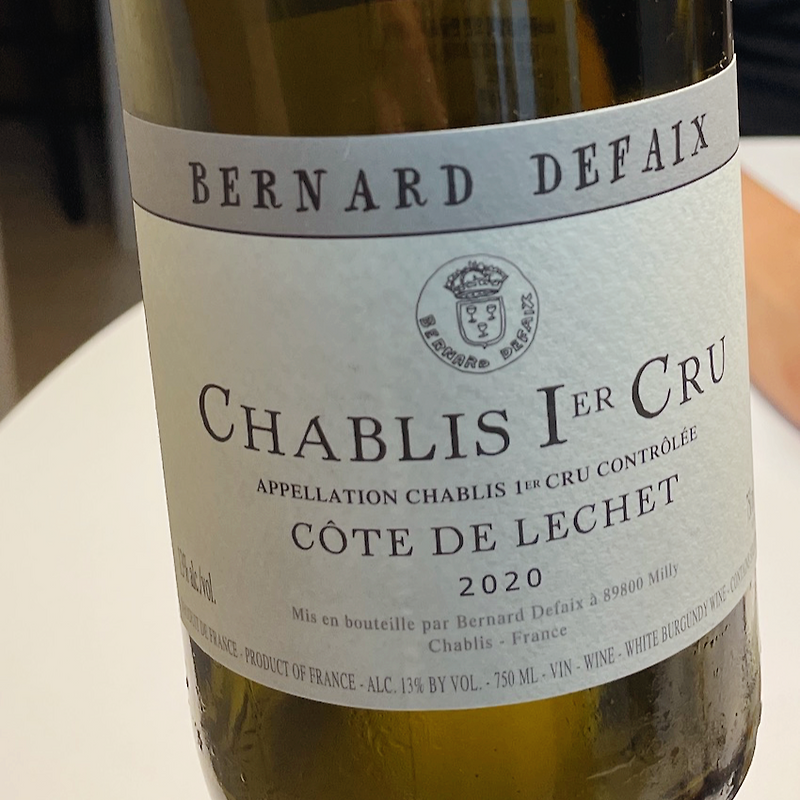Bernard Defaix Chablis 1er Cru