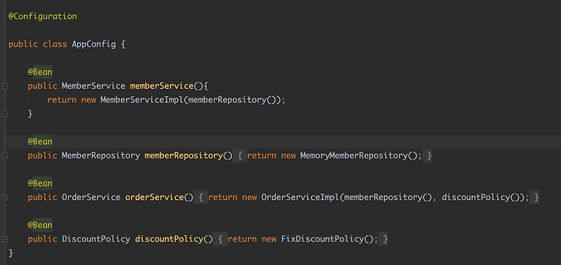 @ComponentScan @Component @Autowired