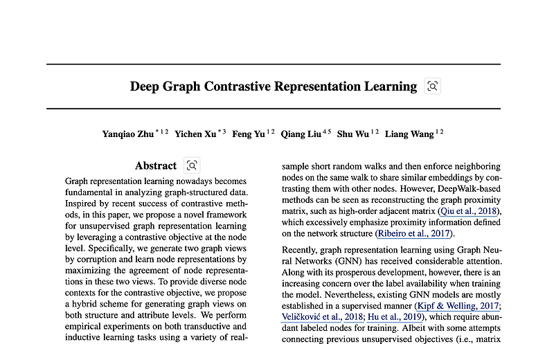 [Paper Review] Deep Graph Contrastive Representation Learning (ICML ...