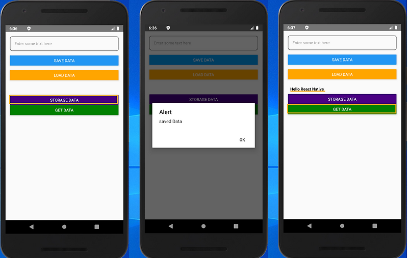 HybridApp-React Native 2세대 (기능 - AsyncStorage API )
