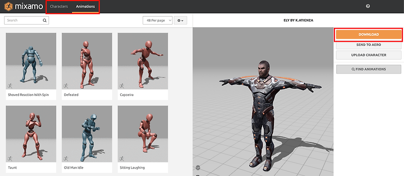 [Unity] Mixamo를 활용한 캐릭터 생성하기(.fbx)