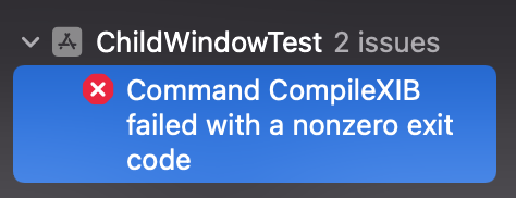 Showing All Errors OnlyCommand CompileXIB failed with a nonzero exit code (Xcode